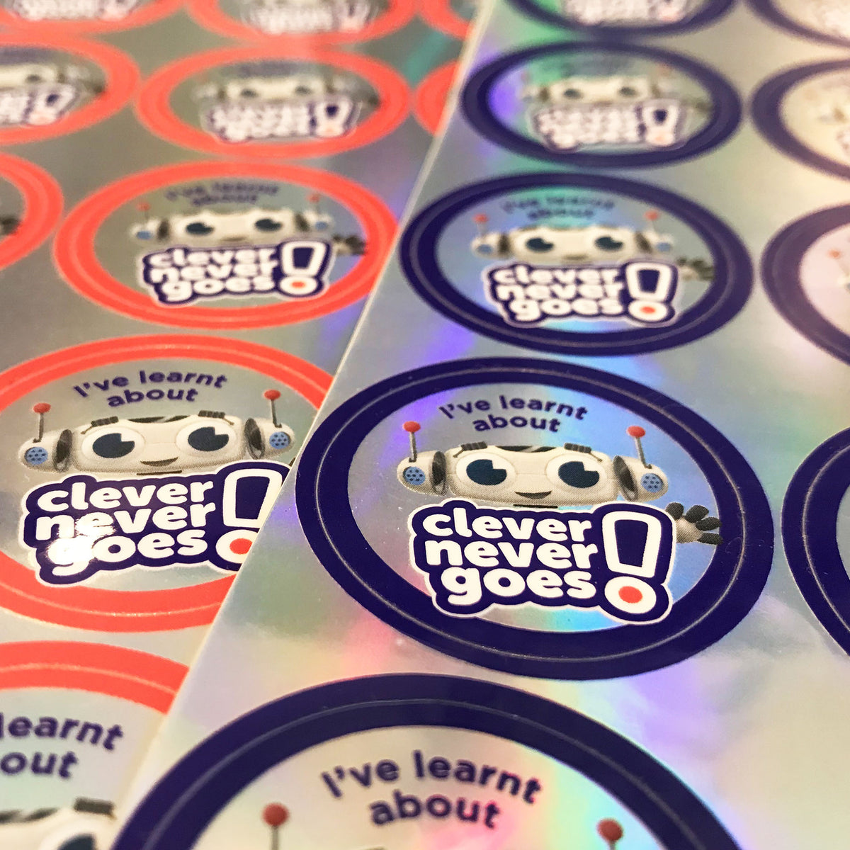 Metallic Achievement Stickers – Clever Never Goes